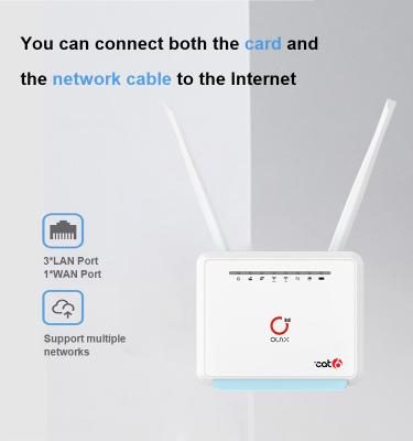 China OLAX MC80 4G LTE Universal WiFi Router with 4 LAN Ports, Dual-Band Support for 32 Devices for sale