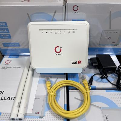 China OLAX MC80 4G LTE Portable WiFi Router 5000mAh Dual Band 2.4G 5.8G eSIM CPE Modem for sale