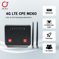 China OLAX MC60 Unlocked 4G Mobile Hotspot with VPN, 10 Device Support, 4 RJ45 Ports Wireless Router for sale