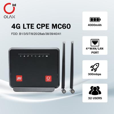 China OLAX MC60 Unlocked 4G Mobile Hotspot with VPN, 10 Device Support, 4 RJ45 Ports Wireless Router for sale