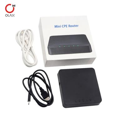 China OLAX Mini 4G LTE CPE Router 300Mbps 2.4G Wi-Fi Wireless Router with LAN WAN Port for sale