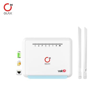 China OLAX MC80 CAT6 4G LTE WiFi Router with 5000mAh Battery, Dual-Band 2.4G & 5.8G Wireless Bridge for sale
