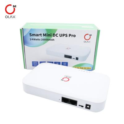 China OLAX POE-D6 Smart UPS Power Bank 20000mAh 74WH with DC 5V/9V/12V Output for WiFi Router Backup for sale
