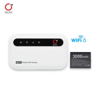 China OLAX MF985 Unlocked 4G LTE Pocket WiFi Router with External Antenna 4000mAh Battery WiFi 6 for sale