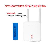 China OLAX AX6pro 4G LTE WiFi Router 150Mbps 300Mbps SIM Card Slot 4000mAh Battery for sale