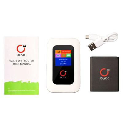 China OLAX MF980L 4G LTE Mobile WiFi Hotspot 2100mAh Battery LCD Display Europe Africa Asia Bands for sale
