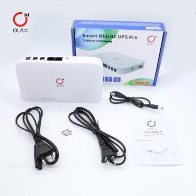 China Olax POE UPS Backup Power D-8 PRO 20000mAh Lithium Battery 100-240VAC for sale