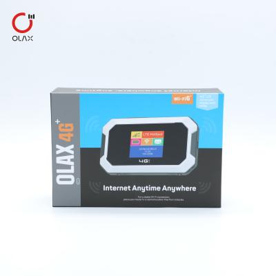 China OLAX MT80 Unlocked 4G LTE WiFi 6 Router 3000mAh Battery Sim Card Slot Long Range for sale