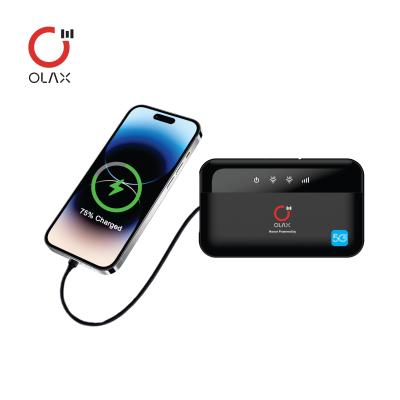China OLAX M100 10000mAh 4G LTE Portable WiFi Router with Power Bank WiFi 6 2.4G 5.8G for sale