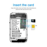 China OLAX MF980L Mini Portable 4G LTE Pocket WiFi Router Hotspot 150Mbps LCD Display 2100mAh for sale