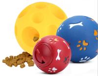 China Diameter 7.5cm Pet Chew Toys Rubber Puppies Teething Training Toy for sale