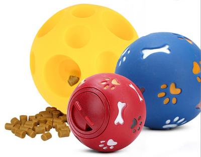 China Diameter 7.5cm Pet Chew Toys Rubber Puppies Teething Training Toy for sale