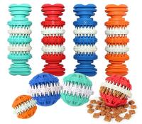 China Natural Rubber Pet IQ Puzzle Toy For Dogs Teeth Cleaning Traning for sale