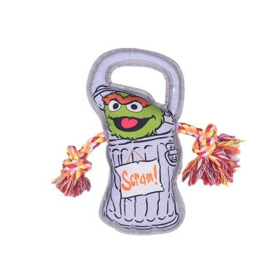 China Bite Resistant Knot Pet Chew Toys Puppies Barking Cotton Rope Sound Toys for sale