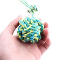 China Hand Pull Chew Long Tail Ball Toy Strong Cotton Rope Dog Toy for sale