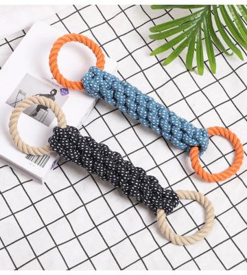 China Decompression Chew Cotton Rope Dog Toy Strong Biting Corn for sale