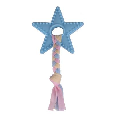 China Chewers TPR Cotton Rope Pet Star Toy Bite Resistant Training Molar Tooth Cleaning Toy for sale