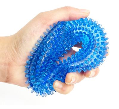 China Donut Shape Squeaky Pet Chew Toys For Dog Training Fetching Teething for sale