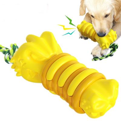 China Tooth Grinding Stick Sounding Crocodile Head Dog Toy Ball For Heavy Chewers for sale