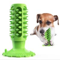 China Molar Stick Suction Cup Squeaking Sound Dog Toys Golden Hair Pet Products for sale