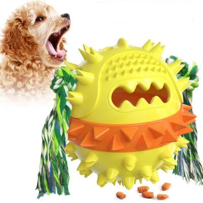 China Squeaking Pet Dog Molar Stick Sound Dog Toys Vent Leakage Bal for sale