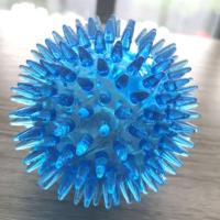 China Amazon Best Balls For Puppies TPR Sound Toy Ball Dog Bite Resistant Elastic Stab Ball Medium And Large Dog Toys for sale