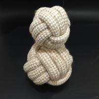 China Rope Sisal Cat Dog Training Toy Cotton Rope Ball Interactive for sale