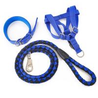 China Nylon Pet Traction Rope Three Piece Set Teddy Gold Hair Chest Strap for sale