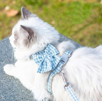 China The Best Soft Breathable H-Type Walking Kitten Cat Lead For Garden for sale
