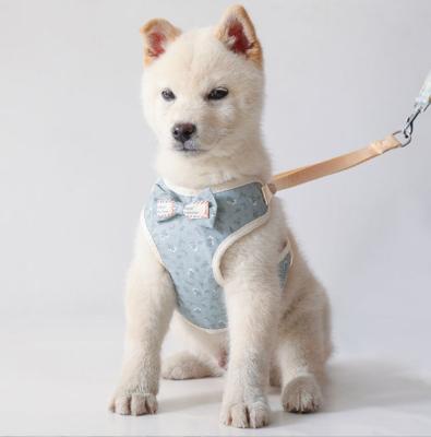 China Soft No Pull Adjustable Breathable Mesh Leash And Cat Chest Harness For Puppy for sale