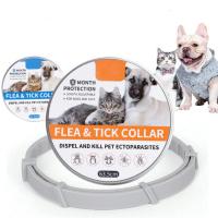 China Natural Hypoallergenic Flea And Tick Silicone Cat Collar Waterproof For Dogs for sale