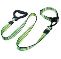 China Reflective Green Nylon Dog Collar Leash For Control Safety Training for sale