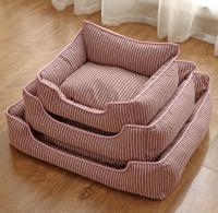 China Soft Washable Breathable Rectangle Dog Sleeping Bed Anti Slip Bottom for sale