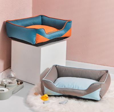 China Super Soft Round Dog Bed For Puppy Kitten With Slip Resistant Bottom for sale