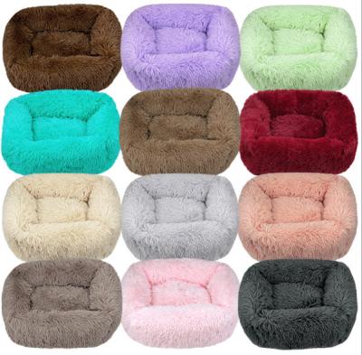 China Modern Soft Plush Round Cozy Cave Bed For Cats Small Dogs Snooze Sleeping for sale