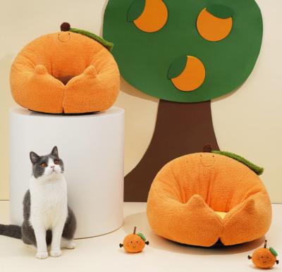 China Anti Slip Bottom Washable Cat Beds For Four Season Reversible for sale