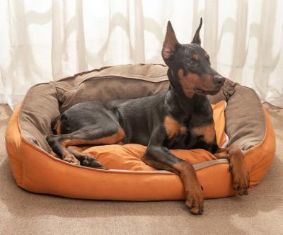 China Washable Large Dog Cushion Comfortable And Warming Rectangle Dog Bed for sale