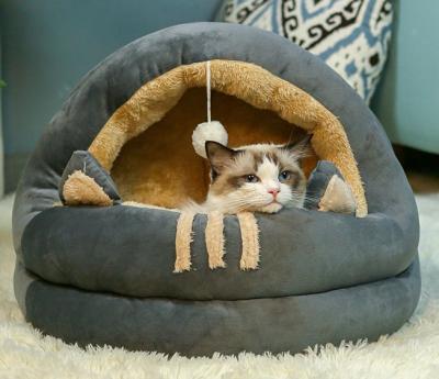 China Soft Plush Cheap Removable Cat Beds Amazon With Removable Cotton Pad for sale