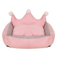China Fully Removable And Washable Dog Throne Bed Thickened In Winter Warm And Scratch Resistant Crown Dog Bed for sale