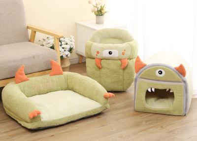 China Cozy Soft Durable Washable Cat In Cat Bed With Non-Slip Bottom For Indoor Puppy And Kitten for sale