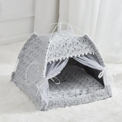 China Cat'S Nest Teepee Cat House Semi Enclosed Pet Bed Four Season Dog'S Nest Villa Removable And Washable for sale