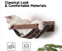 China Wooden Hammock Cat Bridge Wall Shelves for sale