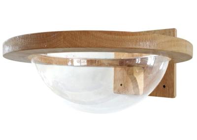China Mounted Wooden Cat Space Clear Capsule Sphere Cat Bed for sale