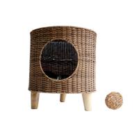 China Woven Pet Dog House Extra Large Cat Cave House Tripod Breathable for sale