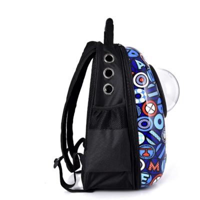 China Transparent Space Capsule Portable Shoulders Cat Bag Breathable Cat Pod Carrier for sale