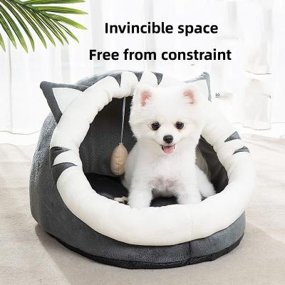 China Winter Cute Wind Warm Dog Kennel Teddy Small Waterproof Rain Proof Cat Shaped Bed for sale