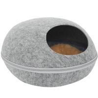 China Creative Egg Shaped Insulation Pet House Covered Felt Cat Nest Beds for sale