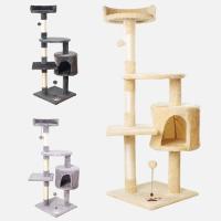 China Wood Fluff Cat Christmas Tree Cute Moonlight Cat Climbing Frame for sale