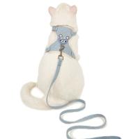 China Comfortable Polyester Cotton Linen Pet Harness Leash Cats And Dogs for sale