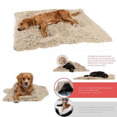 China Plush Pet Mat Double Layer Pet Blanket Dog Mat Cat Blanket Warm And Comfortable for sale